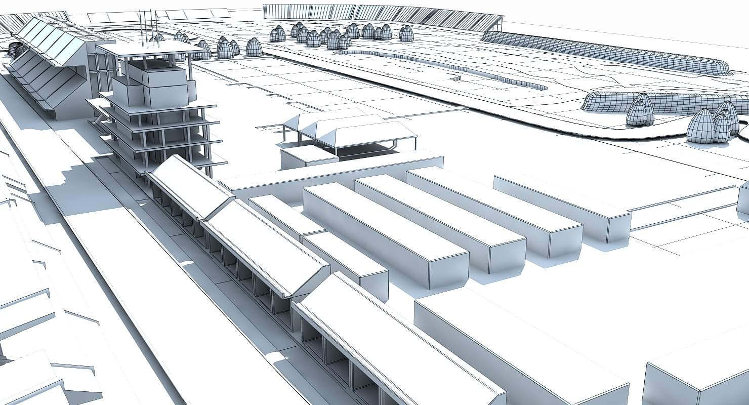 Indianapolis Motor Speedway - 3D Model by Giimann