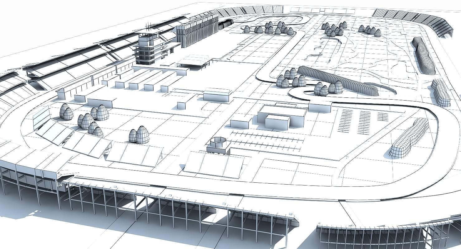 Indianapolis Motor Speedway - 3D Model by Giimann