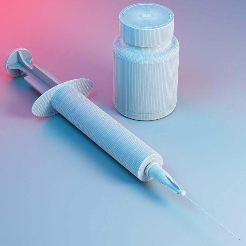 Injection Syringe - 3D Model by Giimann