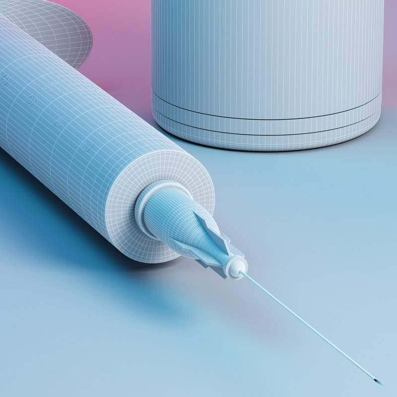 Injection Syringe - 3D Model by Giimann