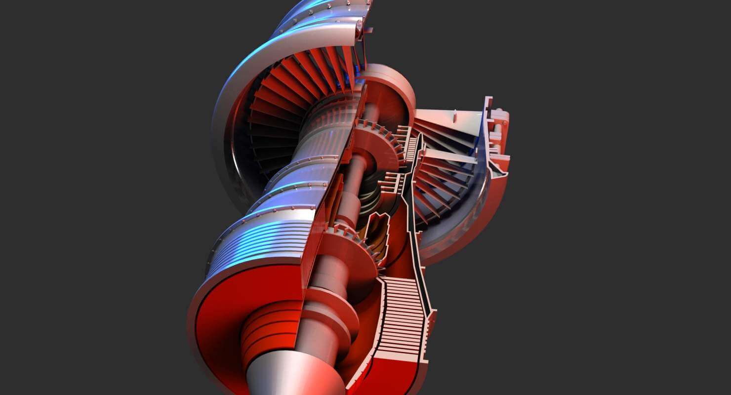 Jet Engine - 3D Model by Giimann