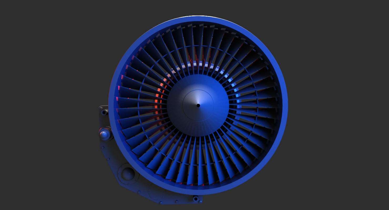 Jet Engine - 3D Model by Giimann