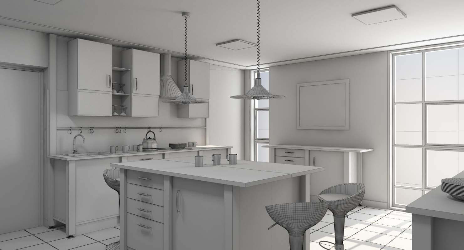 Kitchen - 3D Model by Giimann