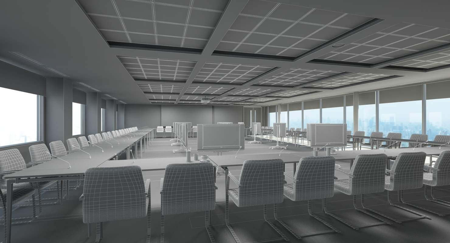Large Conference Room - 3D Model by Giimann