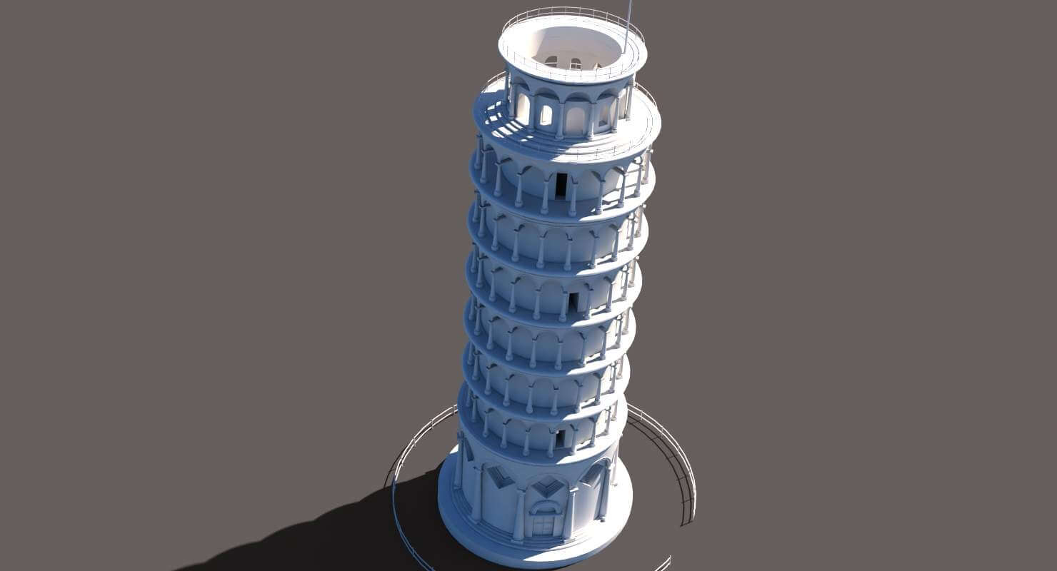 Leaning Tower of Pisa - 3D Model by Giimann