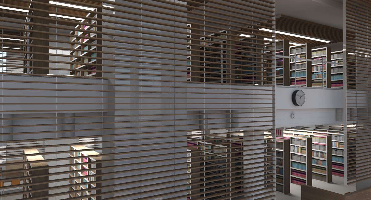 Library Interior - 3D Model by Giimann