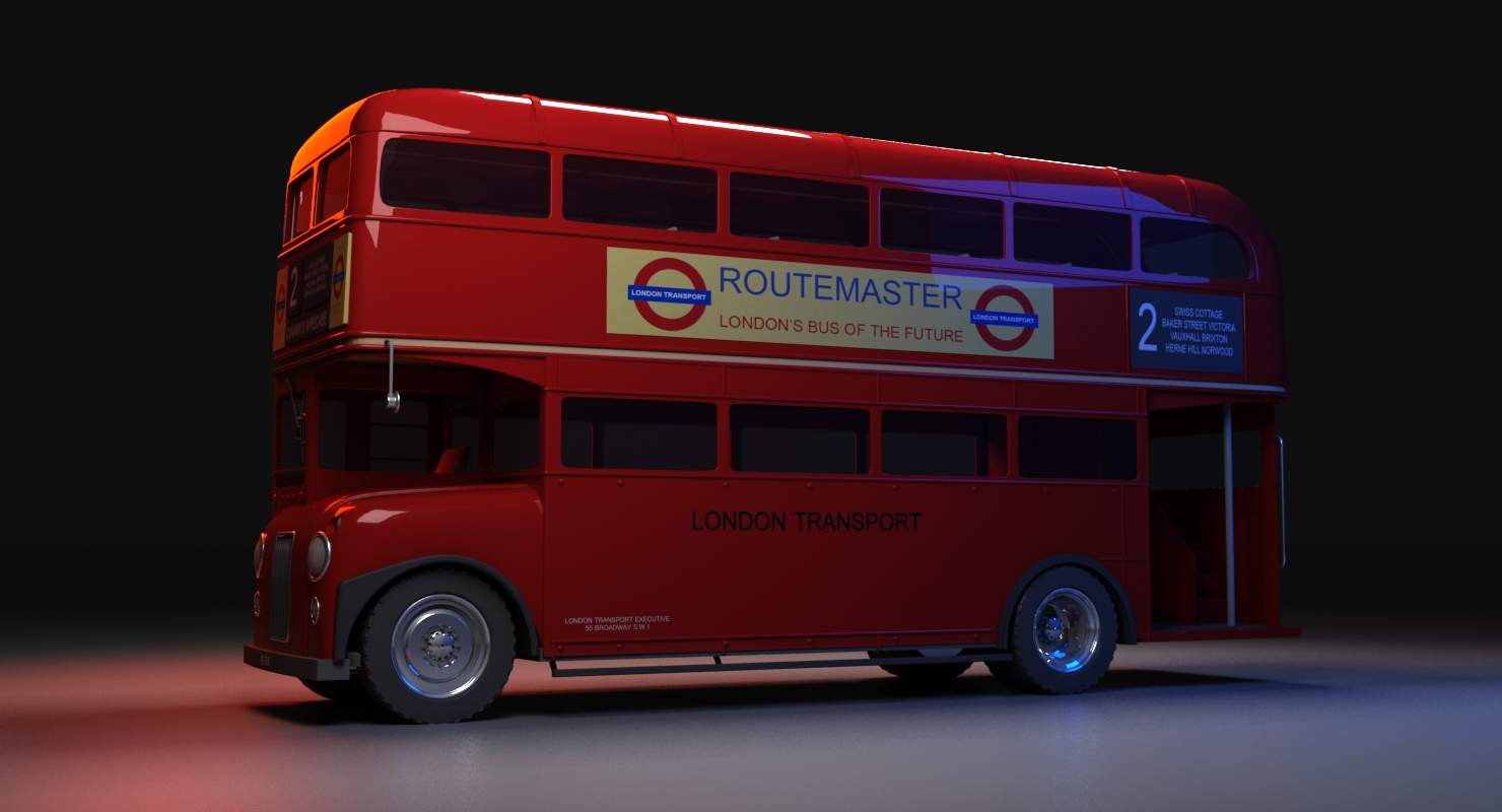 London Bus - 3D Model by Giimann