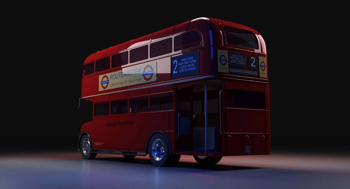 London Bus - 3D Model by Giimann