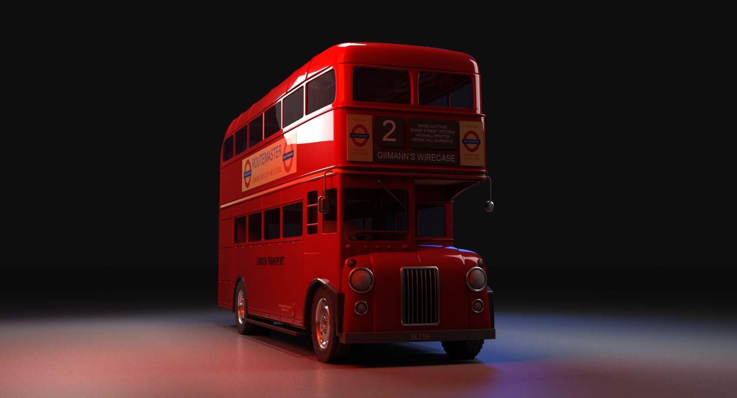 London Bus - 3D Model by Giimann