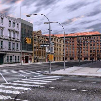 City Block - 3D Model by Giimann