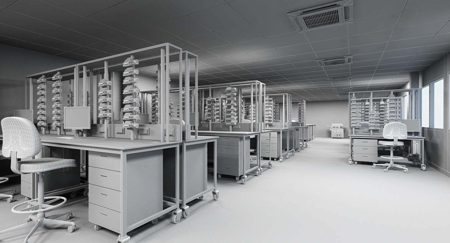 Medical Laboratory - 3D Model by Giimann