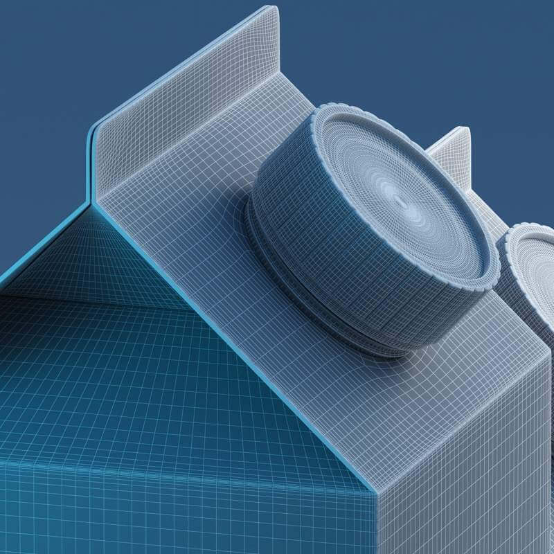 Milk Cartons - 3D Model by Giimann