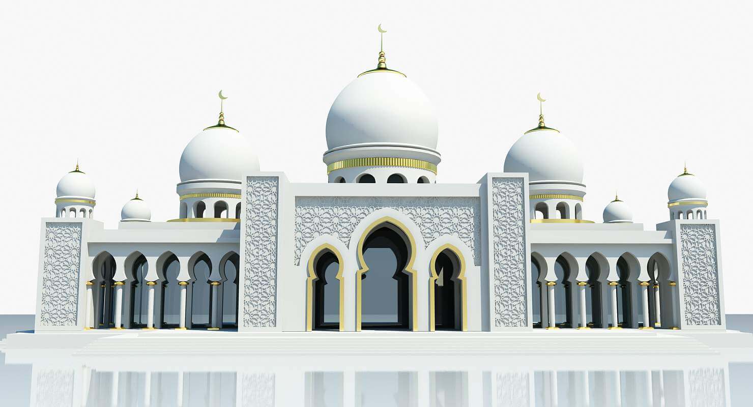Mosque Building - 3D Model by Giimann