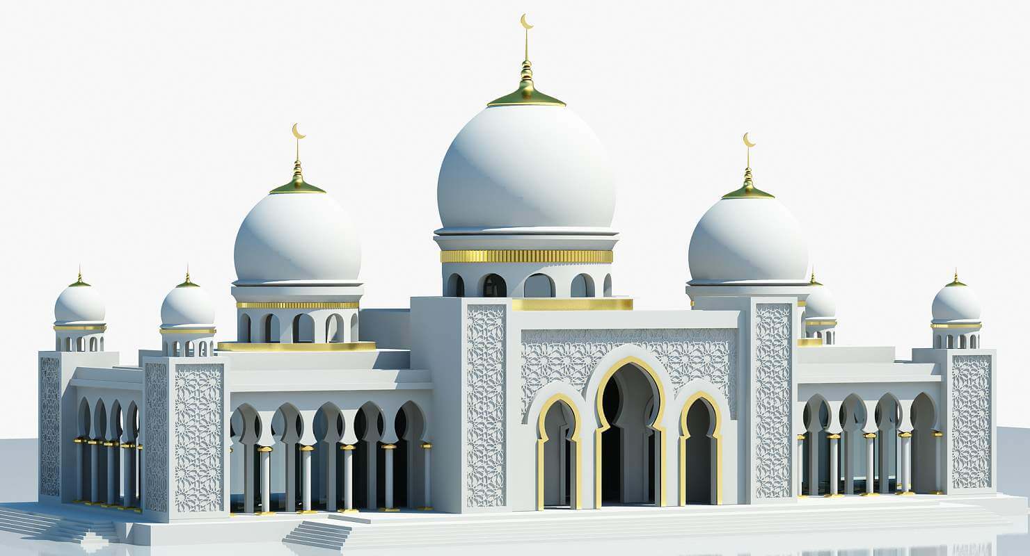 Mosque Building - 3D Model by Giimann