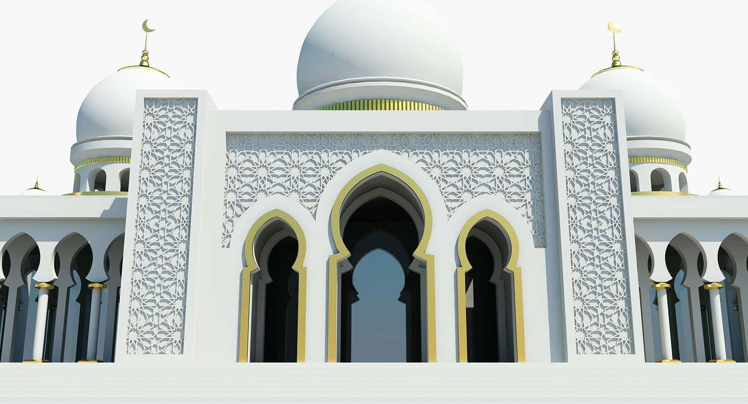 Mosque Building - 3D Model by Giimann