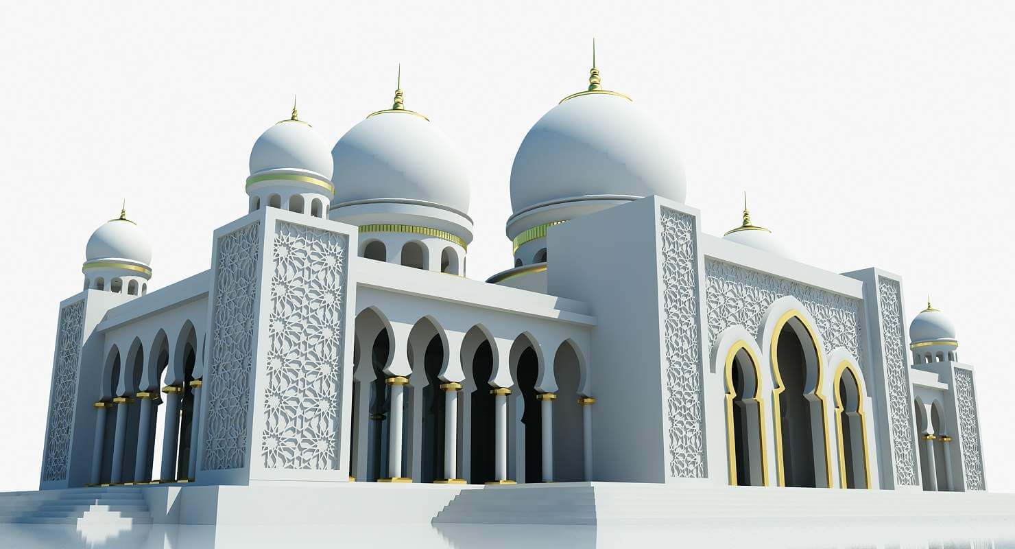 Mosque Building - 3D Model by Giimann