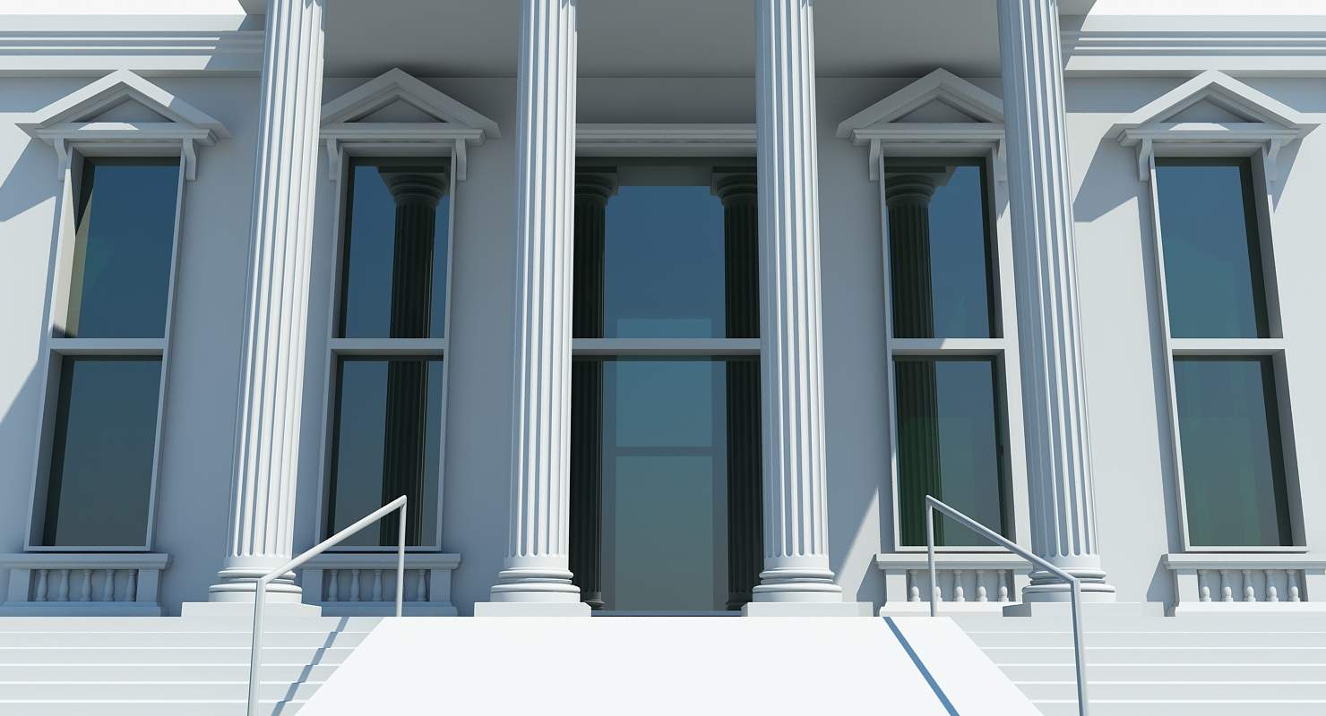 Museum Building Symbol - 3D Model by Giimann
