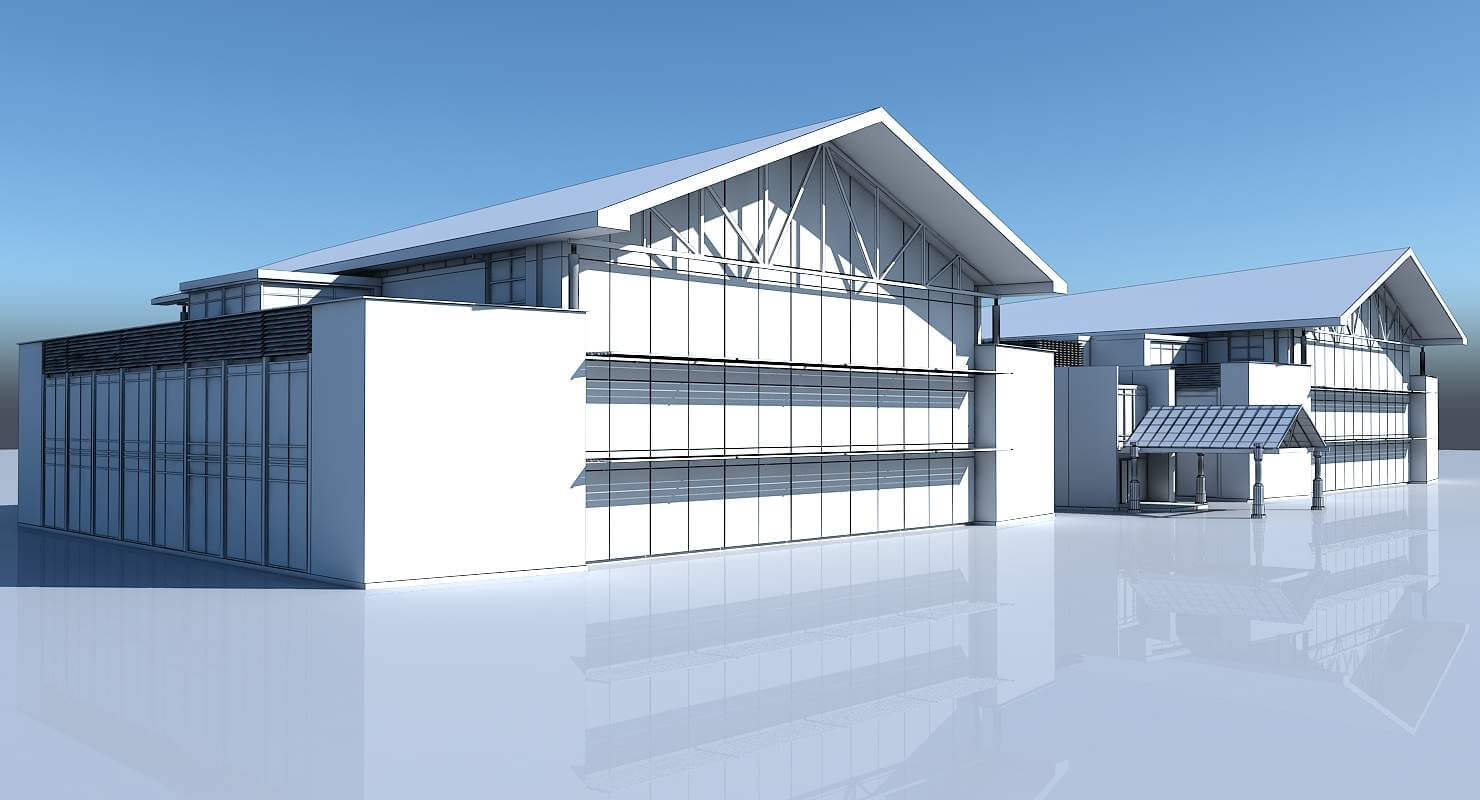 Office Building - 3D Model by Giimann