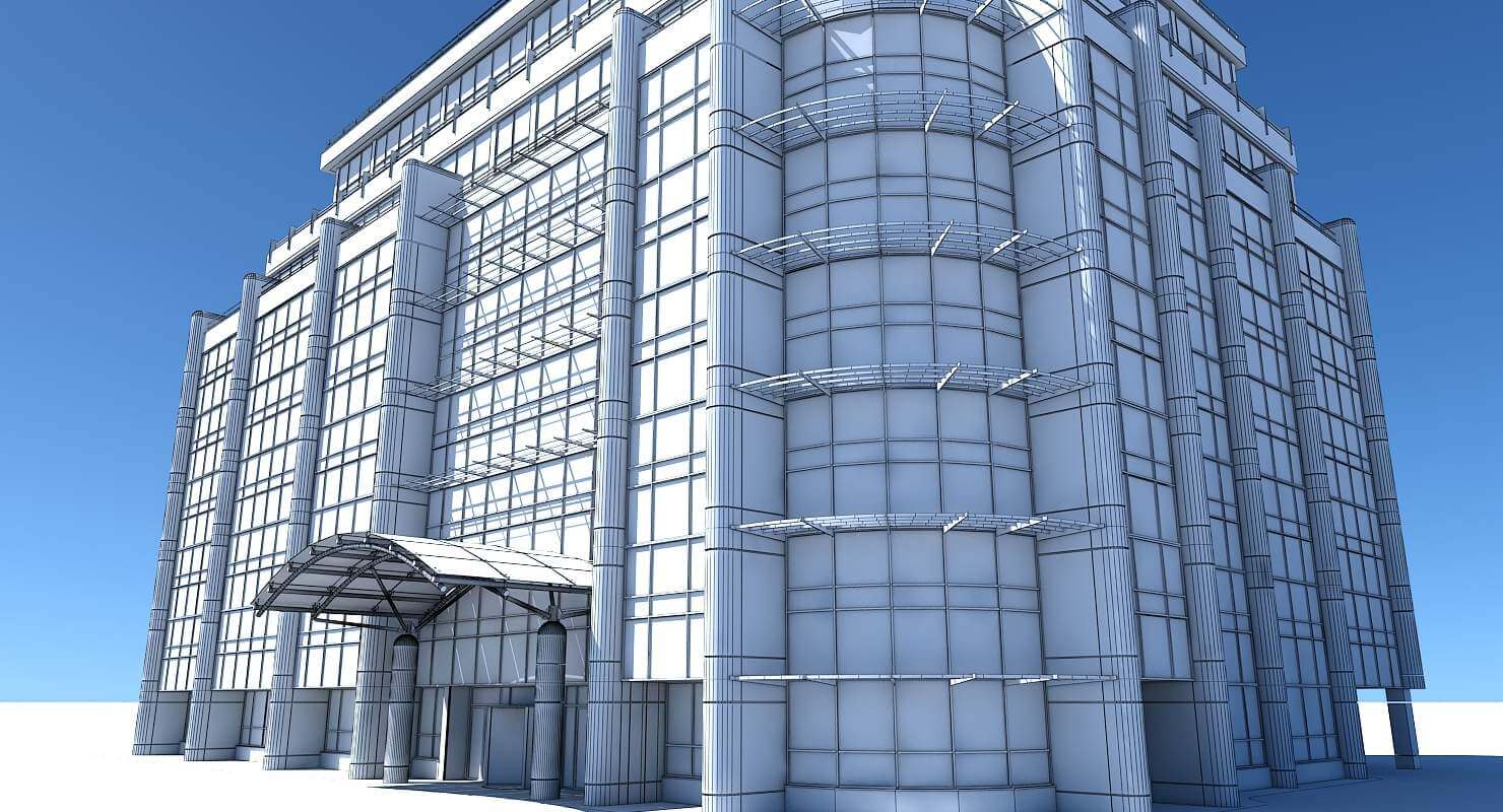 Office Building - 3D Model by Giimann