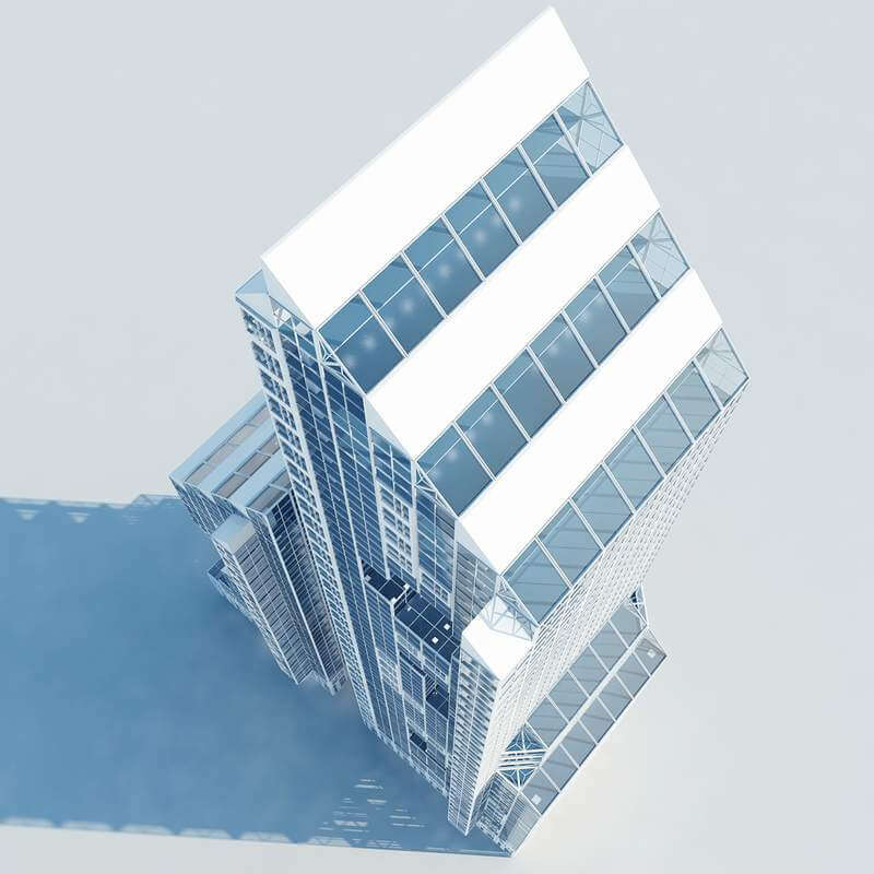 Office Building Tower - 3D Model by Giimann