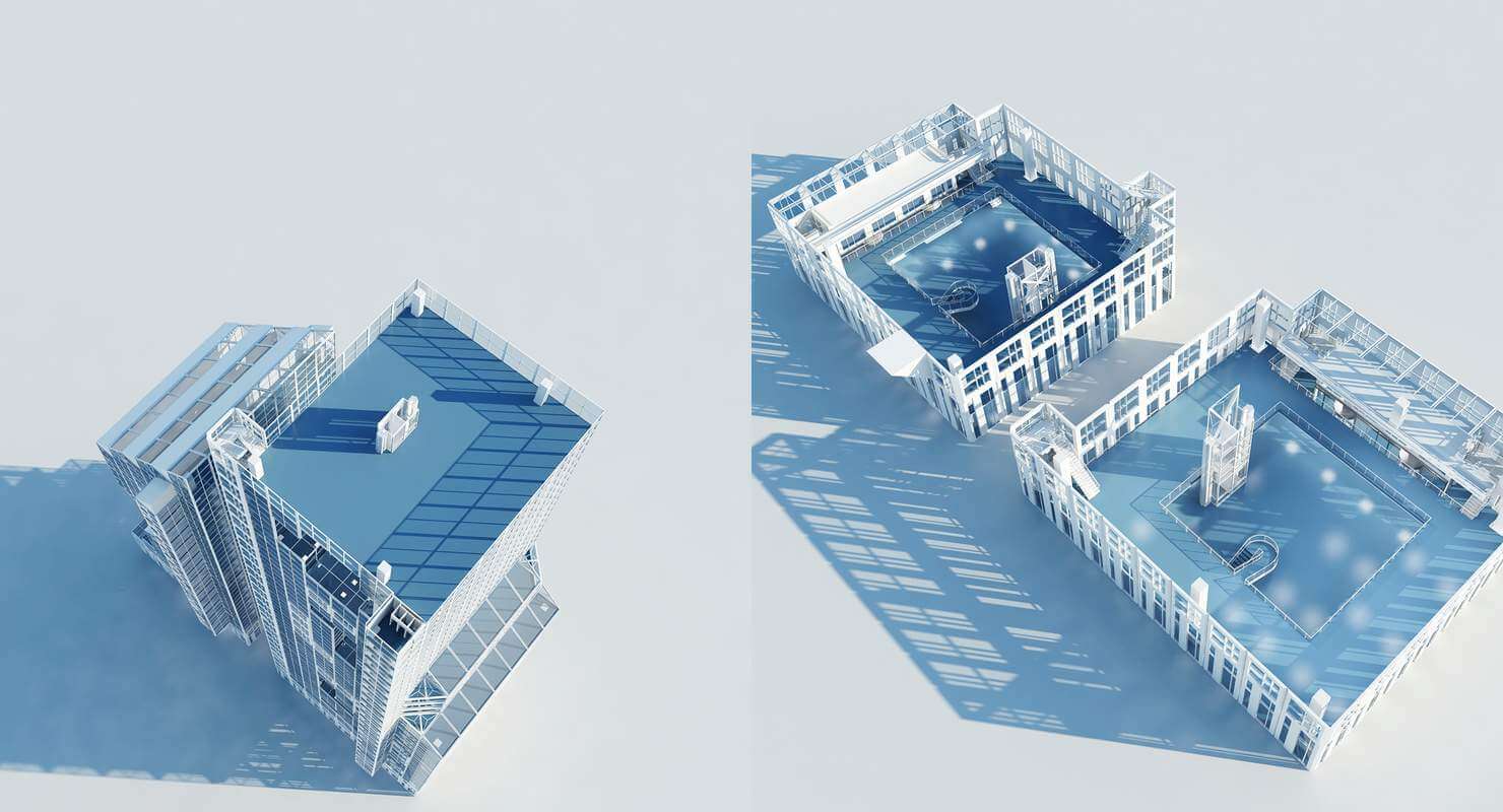 Office Building Tower - 3D Model by Giimann