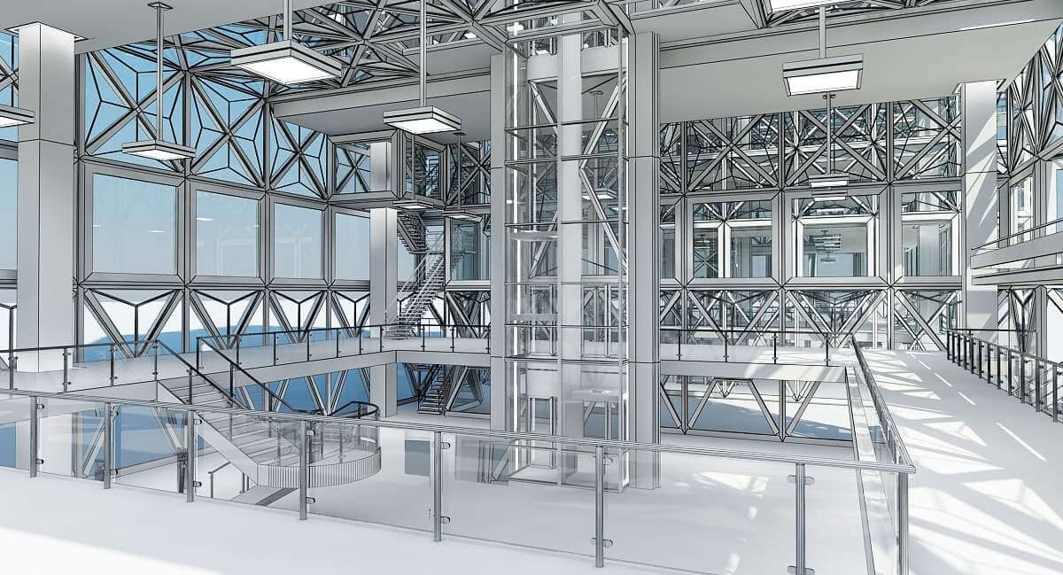 Office Building Tower - 3D Model by Giimann