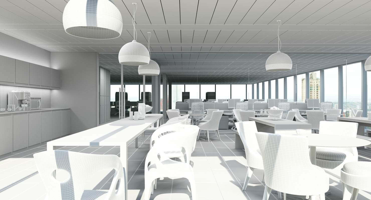 Office Interior - 3D Model by Giimann