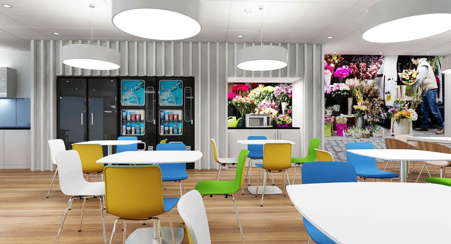 Office Tea Point Interior - 3D Model by Giimann