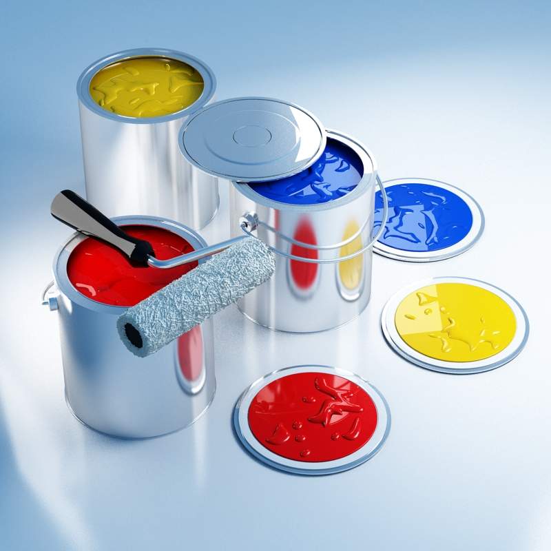 Paint Cans - 3D Model by Giimann