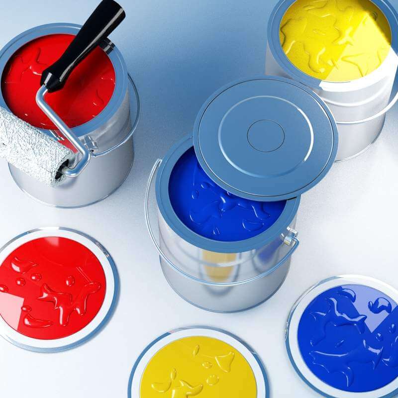 Paint Cans - 3D Model by Giimann