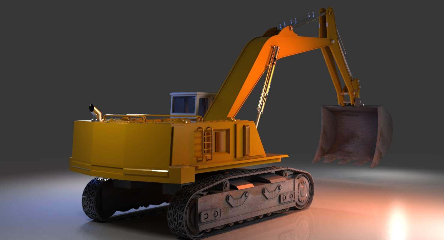 Picker Construction Vehicle - 3D Model by Giimann