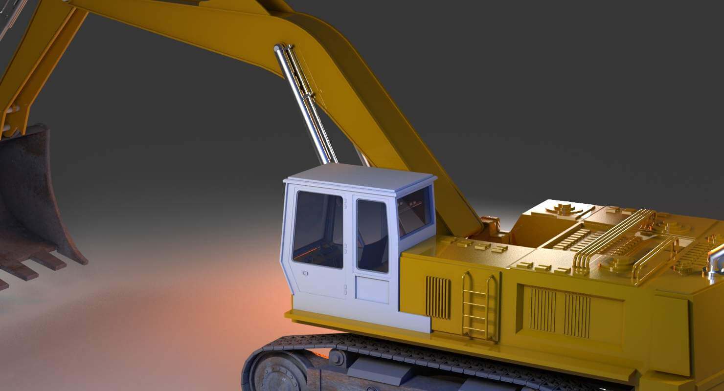 Picker Construction Vehicle - 3D Model by Giimann