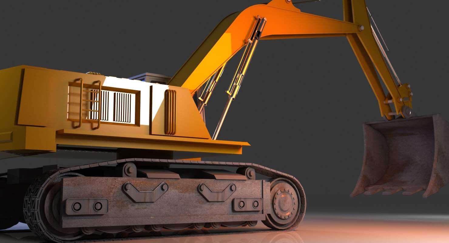 Picker Construction Vehicle - 3D Model by Giimann