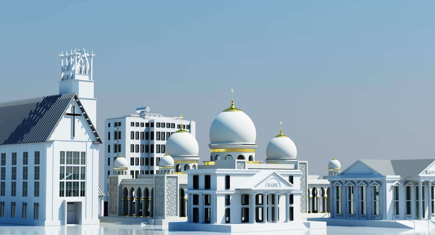 Public Buildings Symbol Collection 2 - 3D Model by Giimann