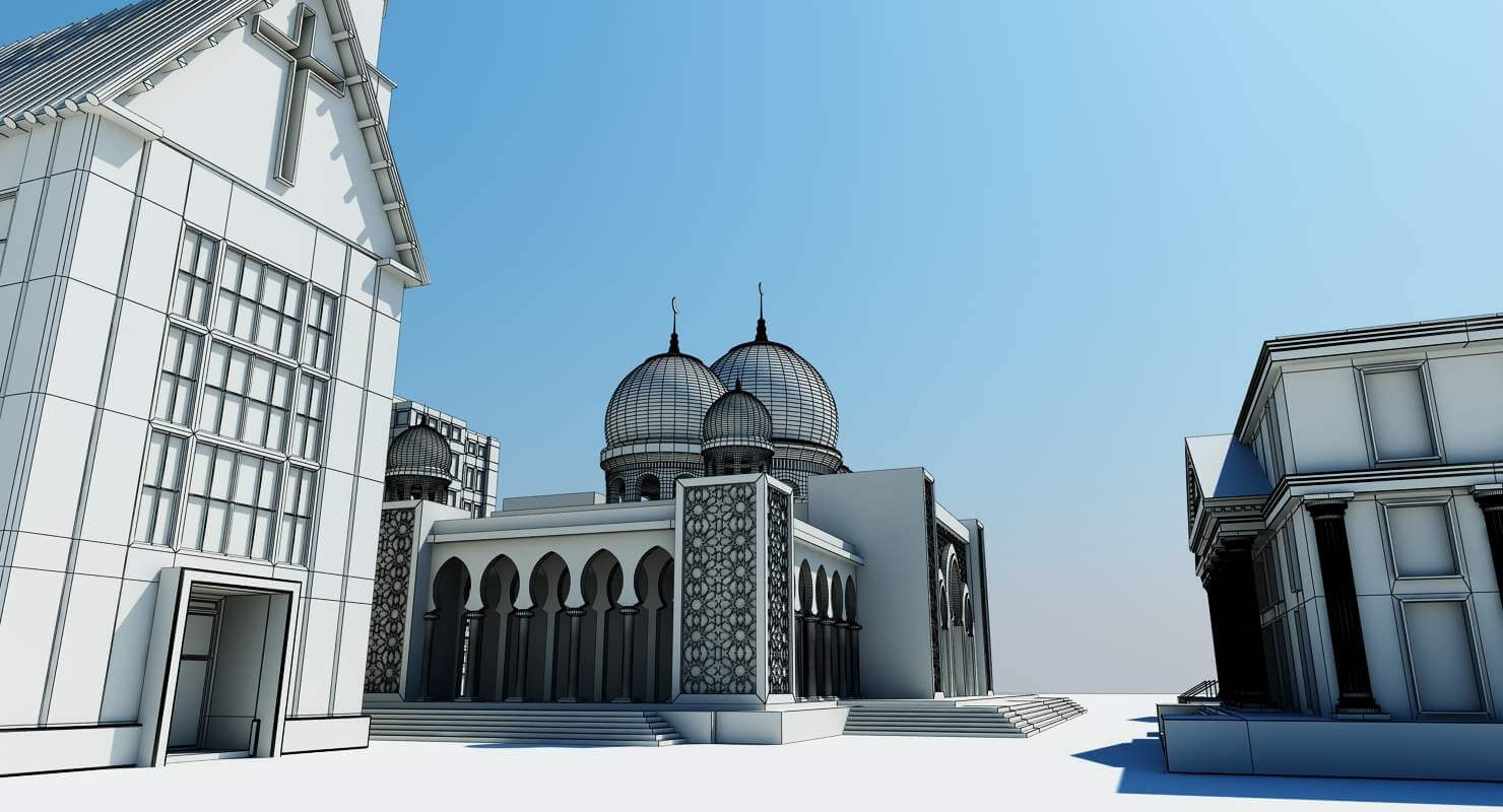 Public Buildings Symbol Collection 2 - 3D Model by Giimann