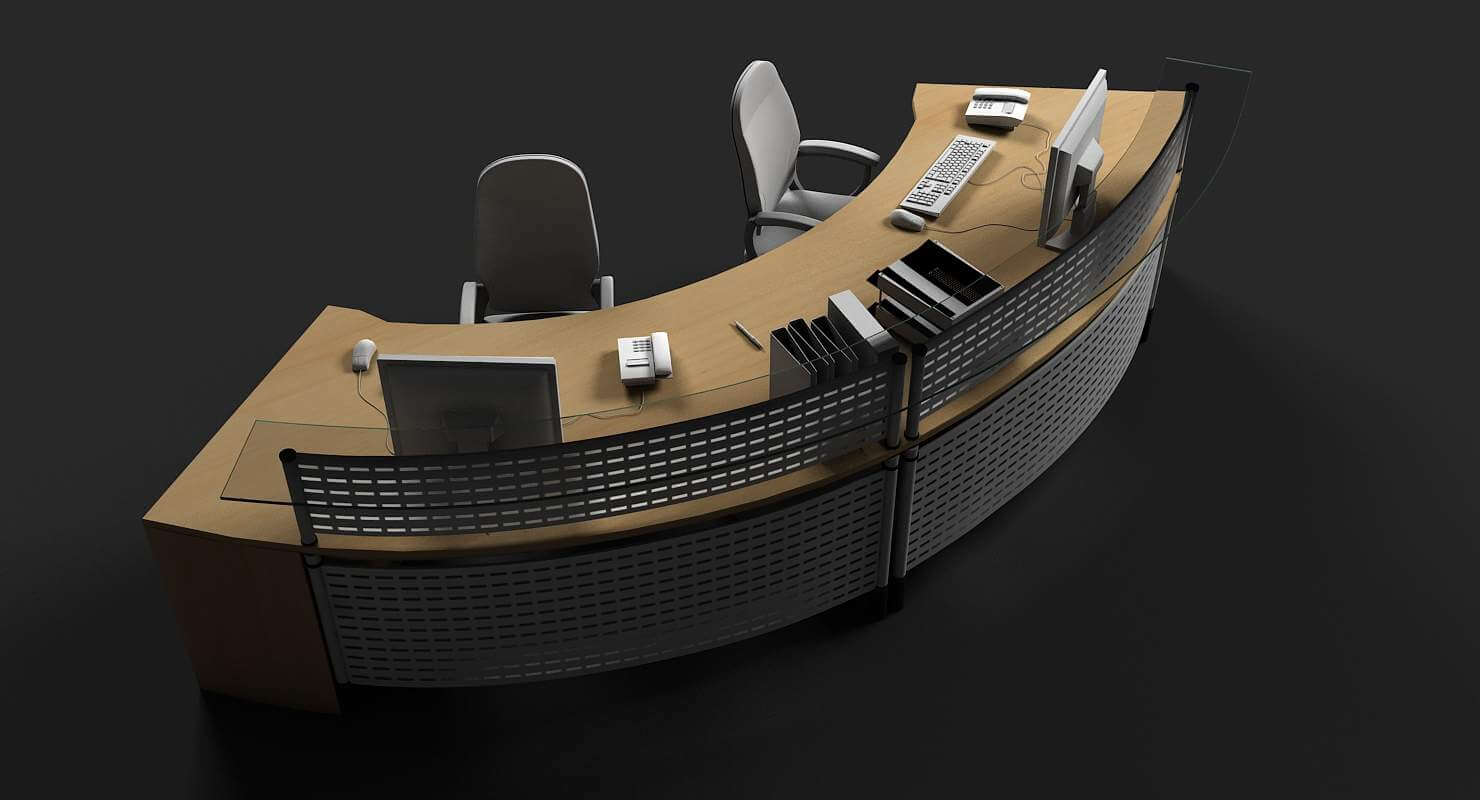 Reception Desk - 3D Model by Giimann