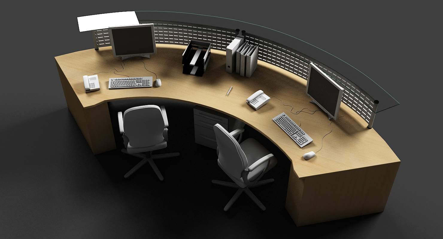 Reception Desk - 3D Model by Giimann