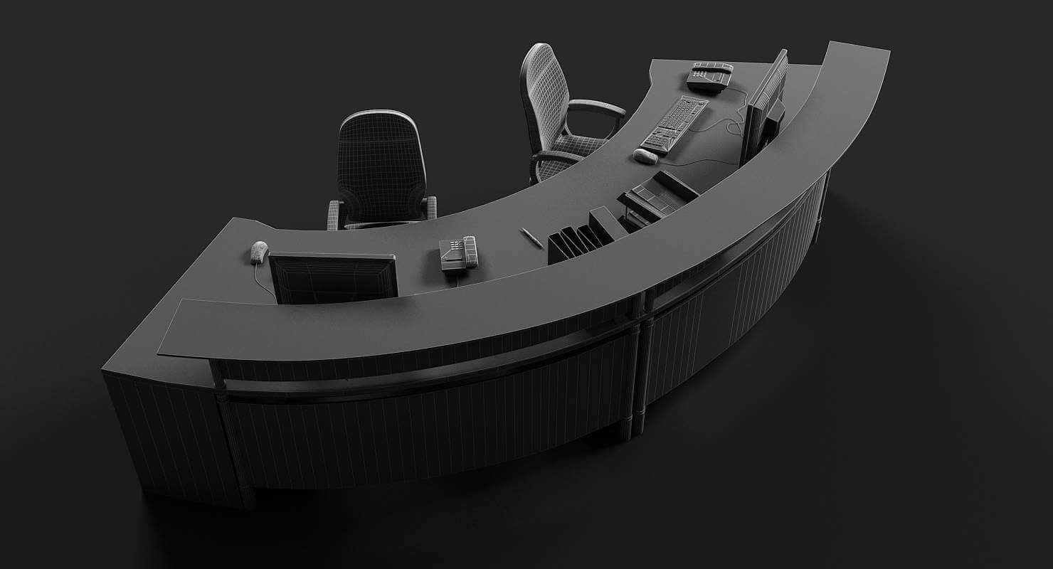 Reception Desk - 3D Model by Giimann