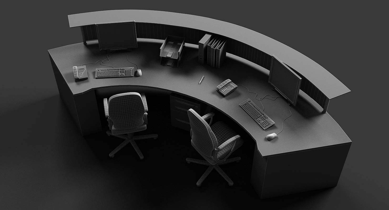 Reception Desk - 3D Model by Giimann