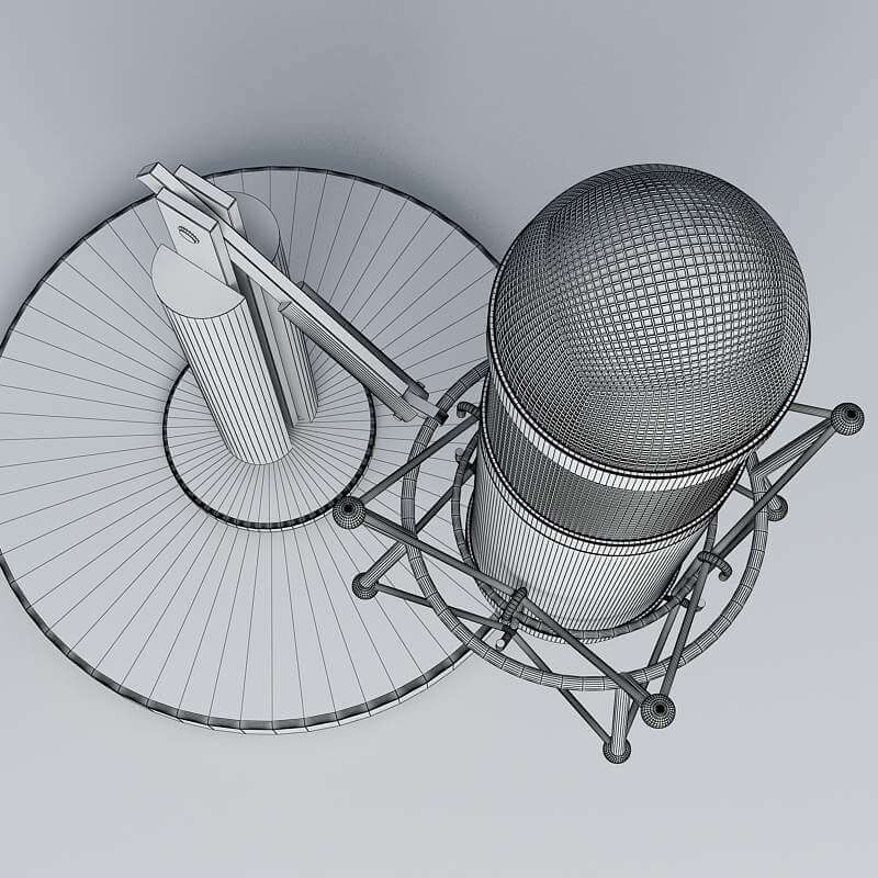Retro Recording Mic - Free 3D Model by Giimann