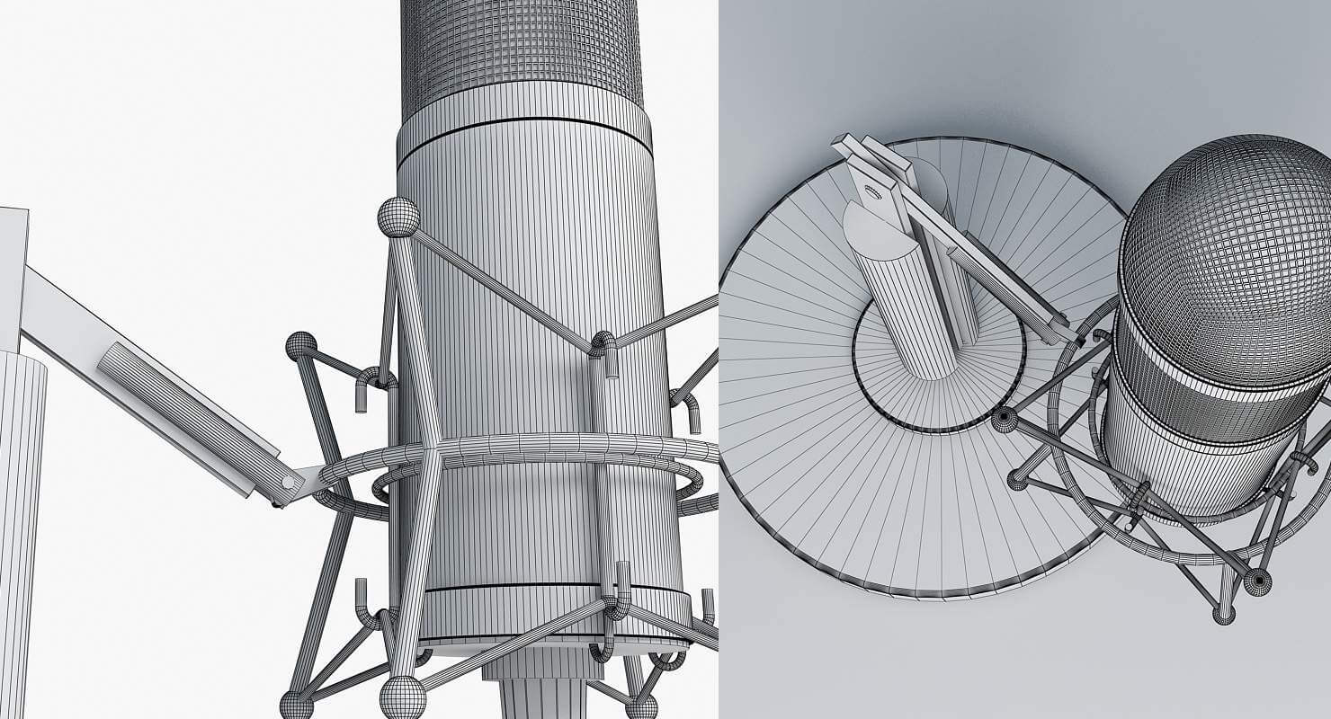 Retro Recording Mic - Free 3D Model by Giimann