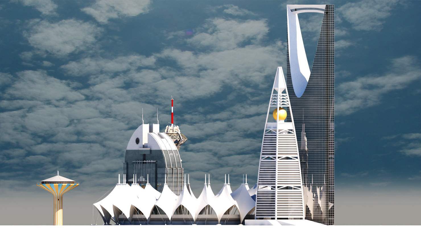 Riyadh Skyscrapers - 3D Model by Giimann