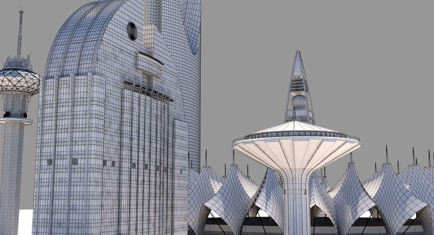Riyadh Skyscrapers - 3D Model by Giimann