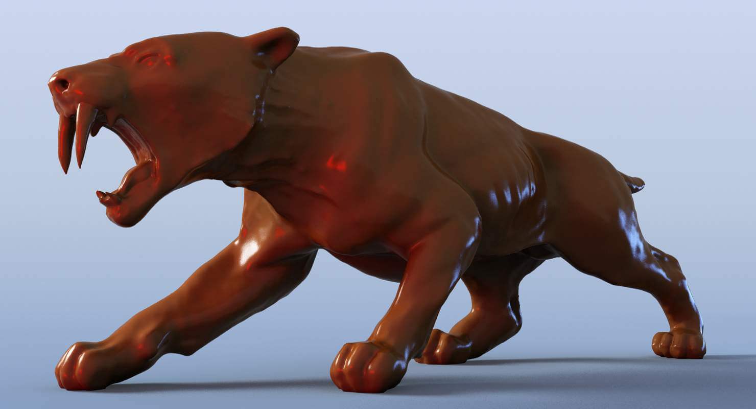 Sabre Tooth Tiger - 3D Model by Giimann