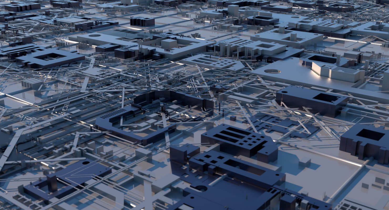 Sci-Fi Structure 3D Model by Giimann