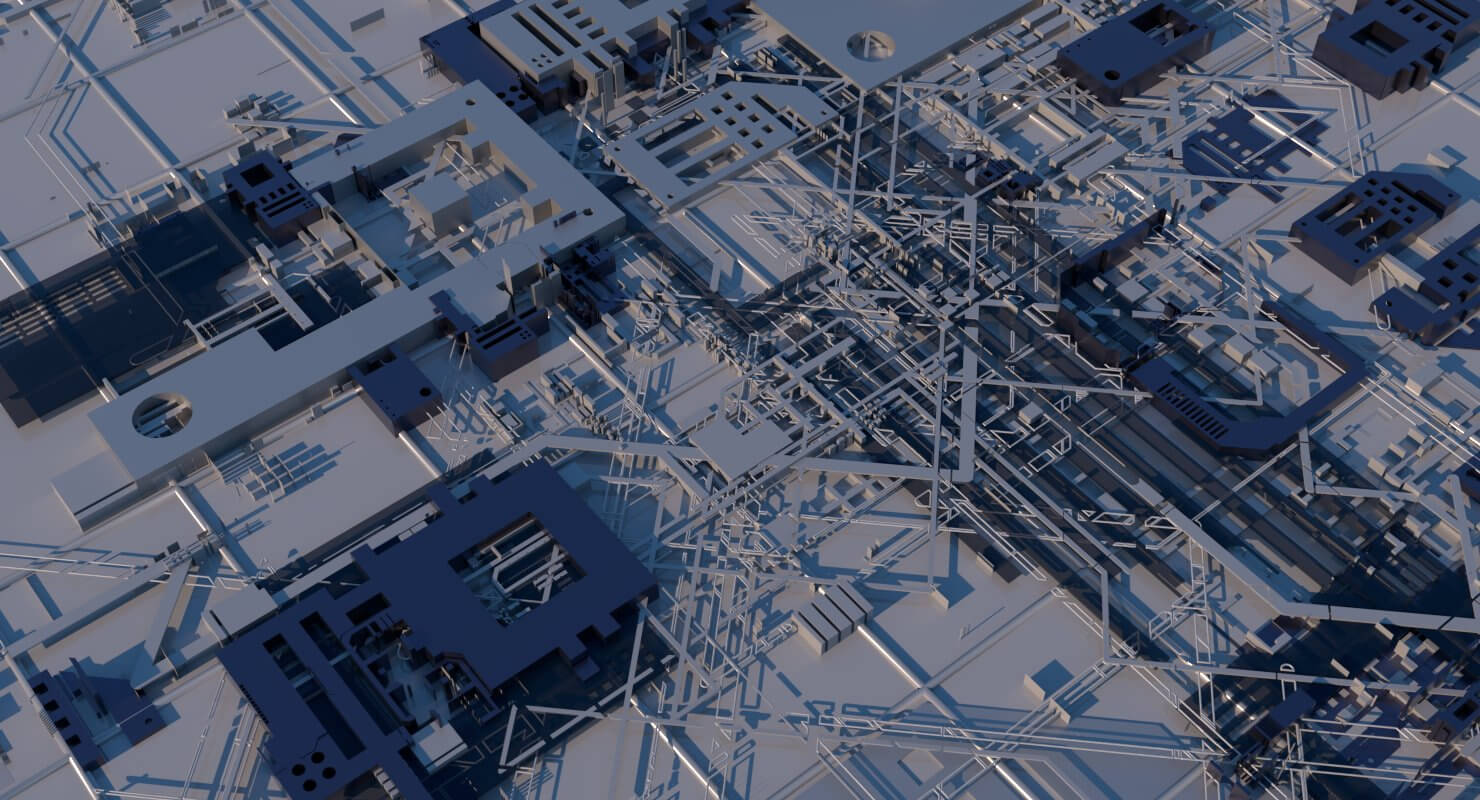 Sci-Fi Structure 3D Model by Giimann