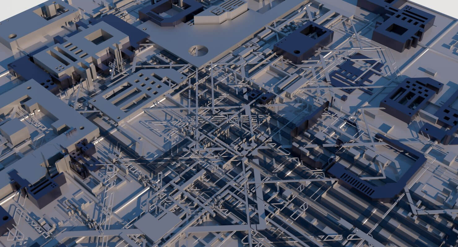 Sci-Fi Structure 3D Model by Giimann