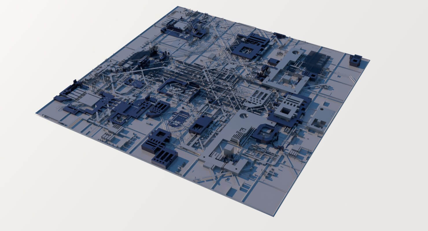 Sci-Fi Structure 3D Model by Giimann