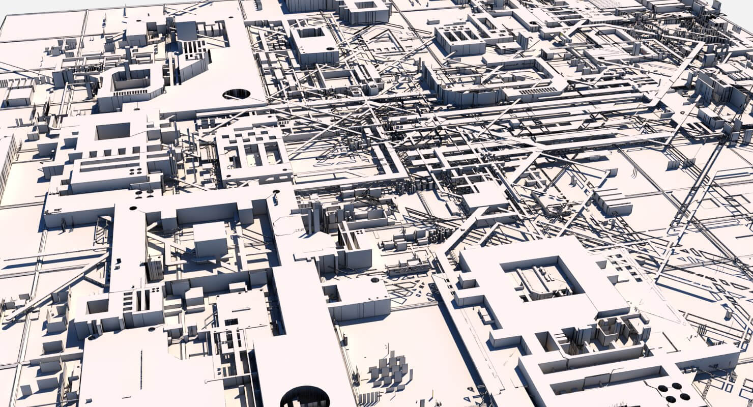 Sci-Fi Structure 3D Model by Giimann