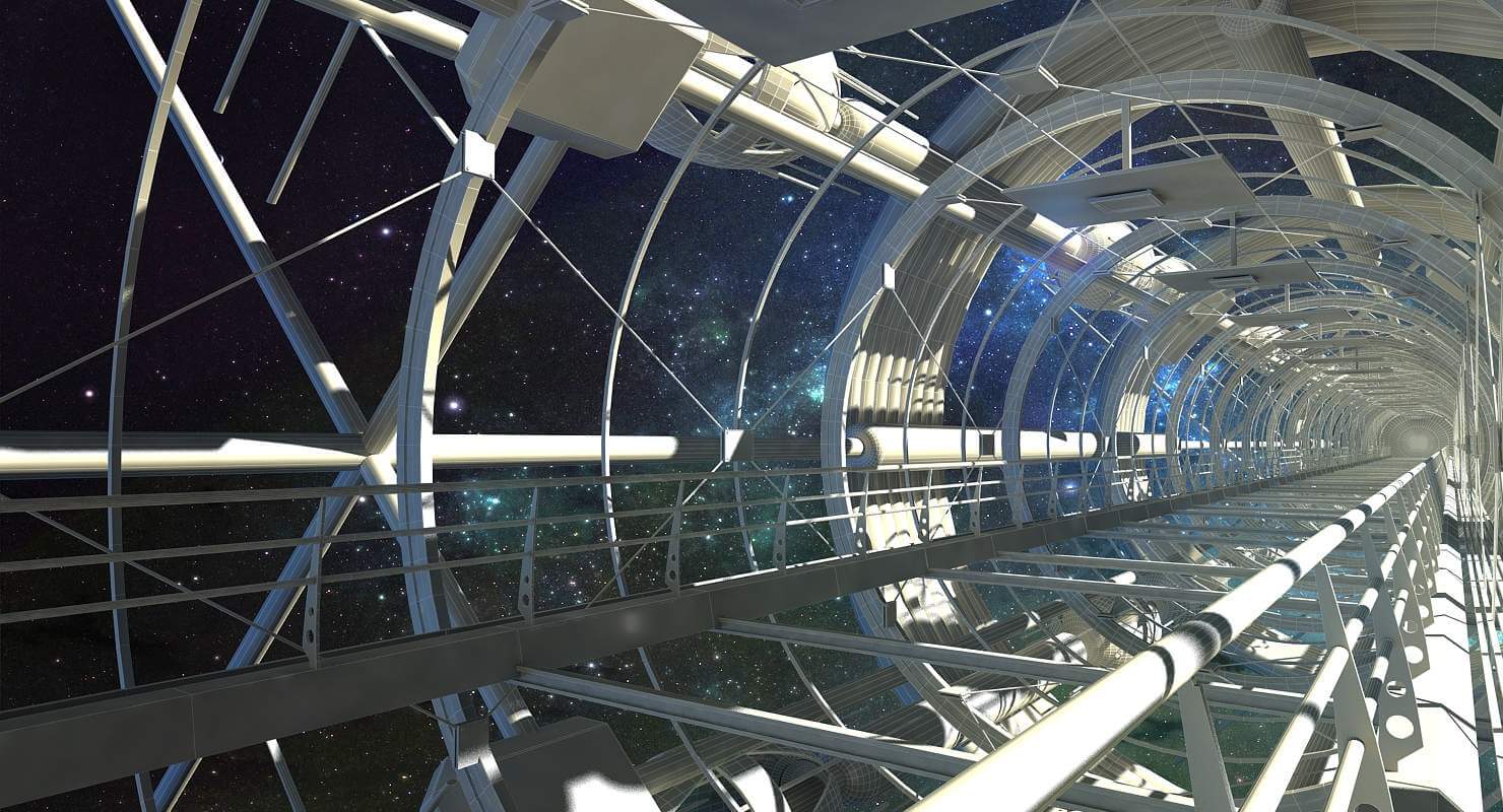 Sci-Fi Tunnel 3D Model by Giimann